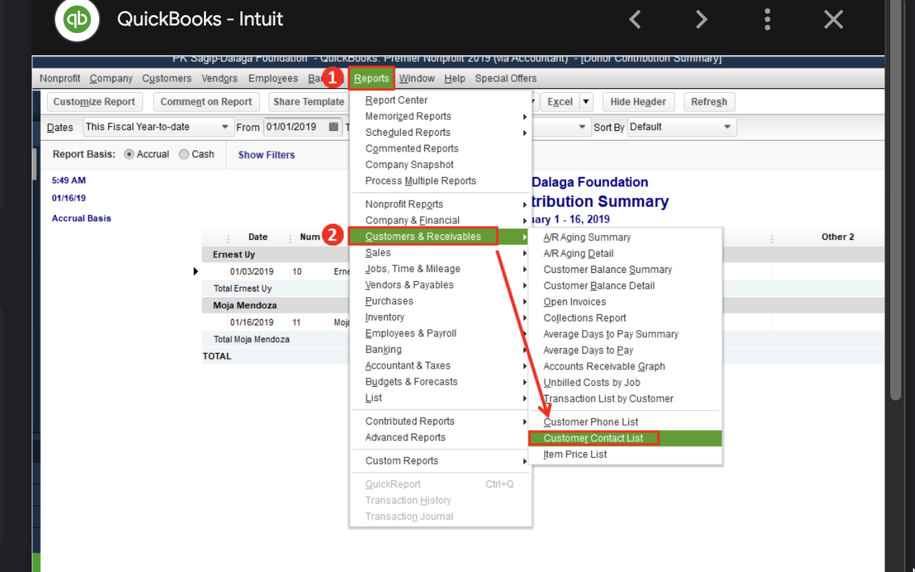 Data Export Instructions For Quickbooks Desktop